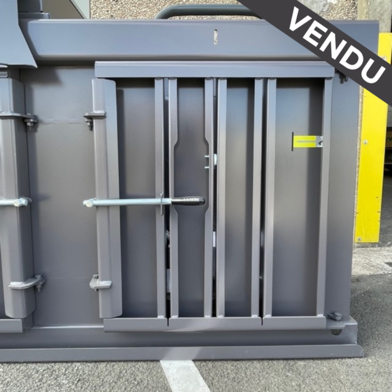 Presse à Balle occasion double coffre : compactage vos déchets 2x75kg