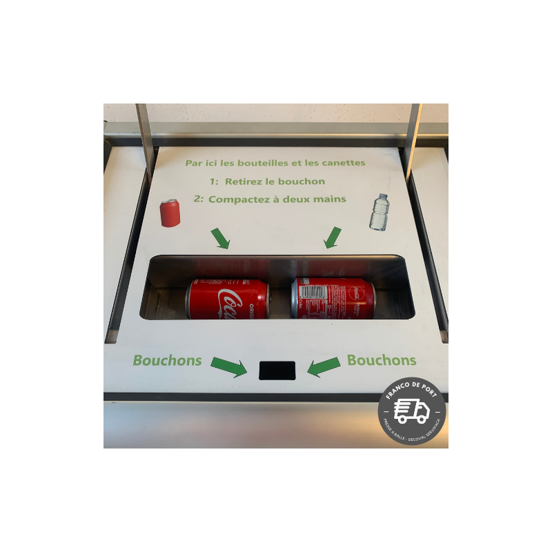 Compacteur manuel C35M pour canettes et bouteilles en plastique